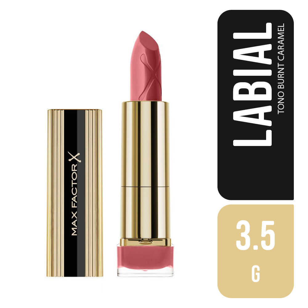 Labial Colour Elixir Max Factor Tono Burnt Caramel 3.5g - Olímpica