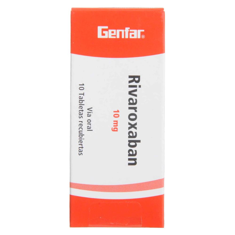 RIVAROXABAN 10 MG CJ X 10 TAB GF - Olímpica