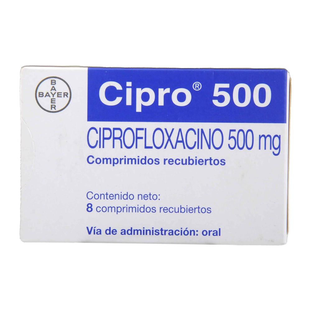 CIPRO 500 MG CJ X 8 TAB - Olímpica