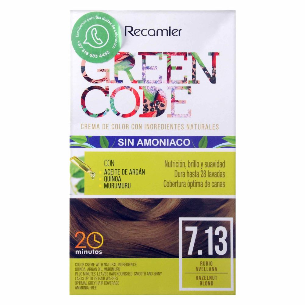 TINTE GREEN CODE CREM COL RUBI AVEL 7.13 - Olímpica