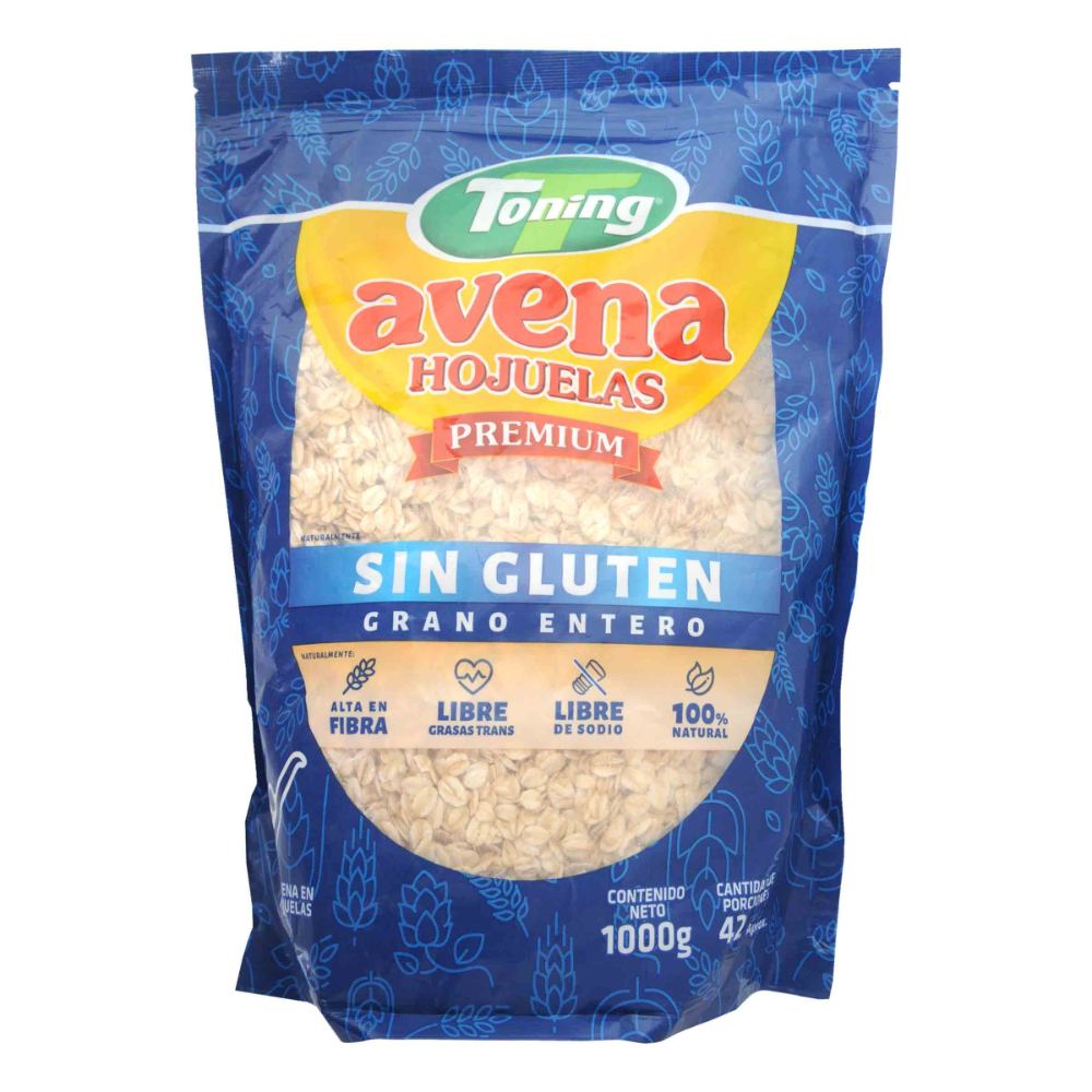 AVENA TONING HOJUELA S/GLUTEN 1000g - Olímpica
