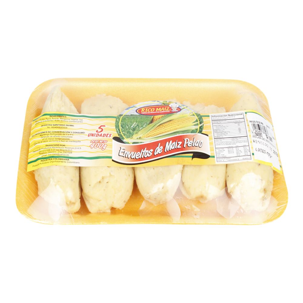 ENVUELTO MAIZ PELAO RICOMAIZ X5 400 g - Olímpica