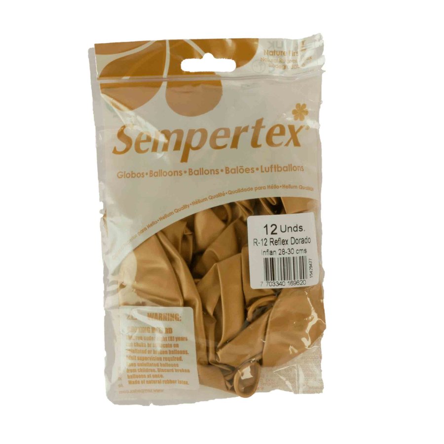 GLOBOS SEMPERTEX R-12 REFLEX DOR X12 UN - Olímpica