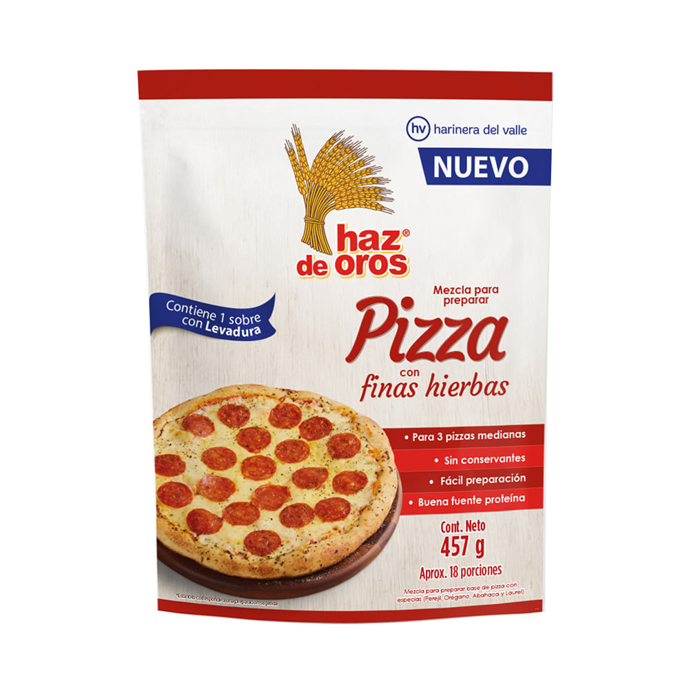 MEZC HAZ DE ORO PIZZA 457g - Olímpica